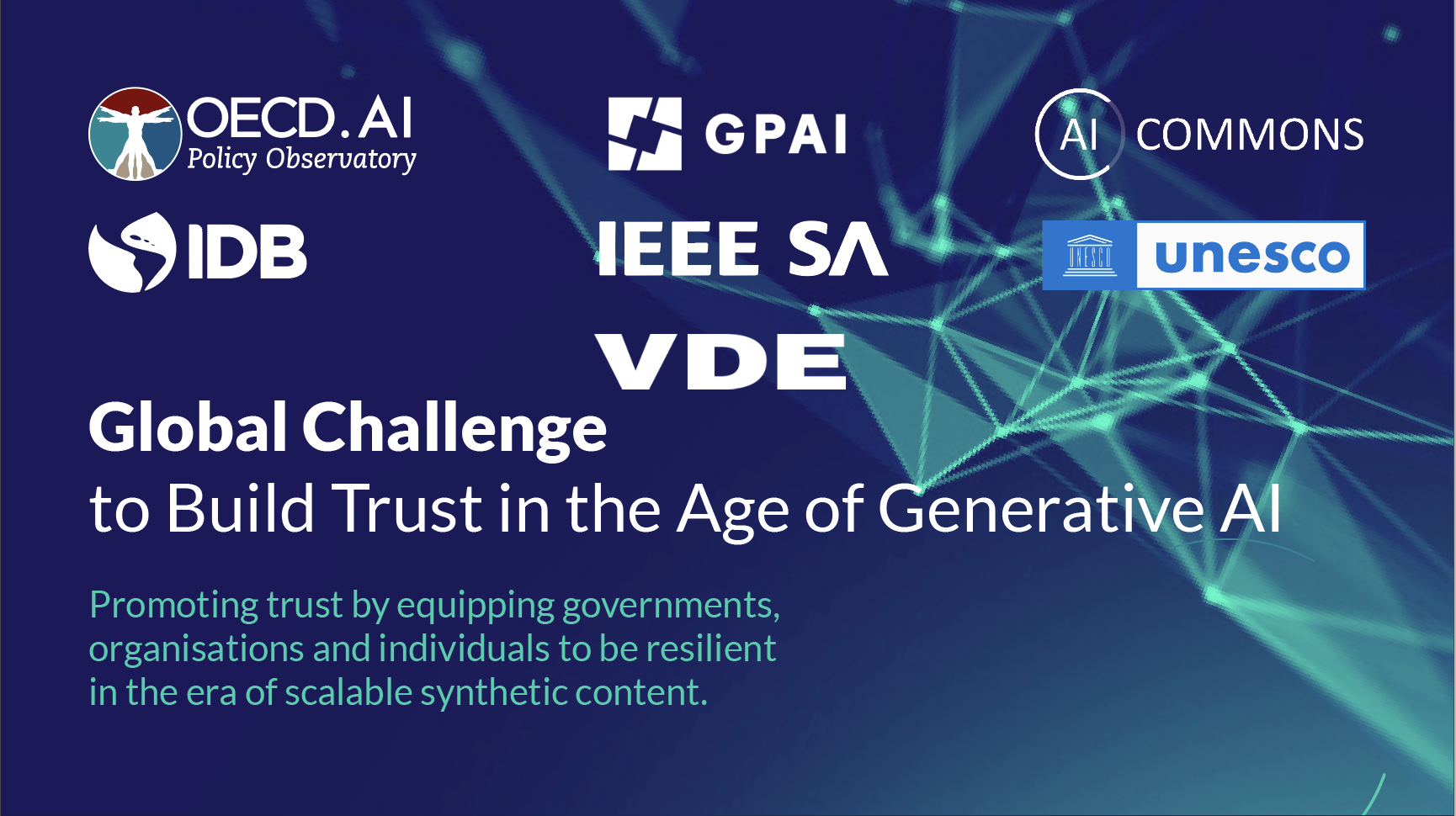 Call for Partners: the Global Challenge to Build Trust in the Age of Generative AI - OECD.AI
