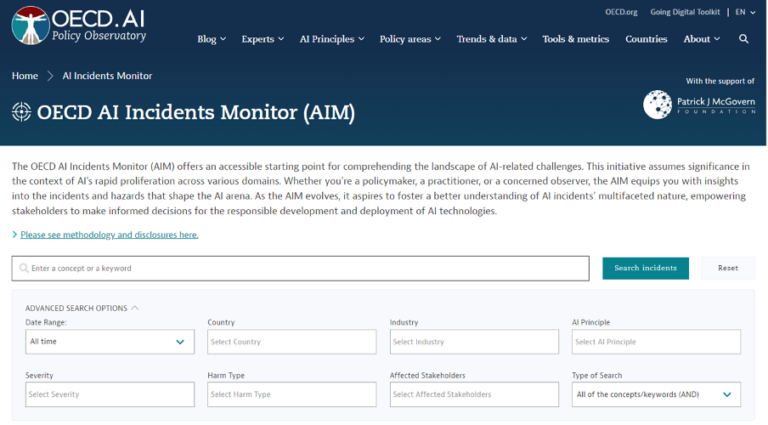 The OECD AI Incidents Monitor: an evidence base for effective AI policy ...